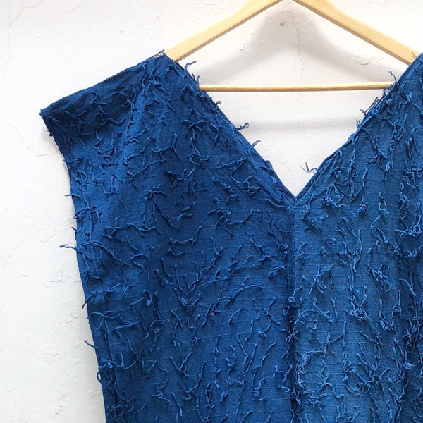 Tz'ot Dress in Indigo - Kakaw Designs